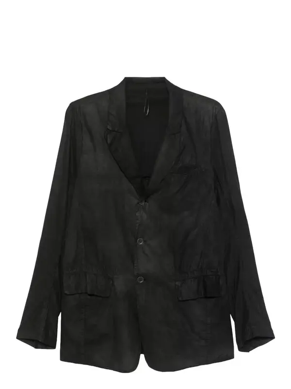 Masnada Crinckled Blazer - Black