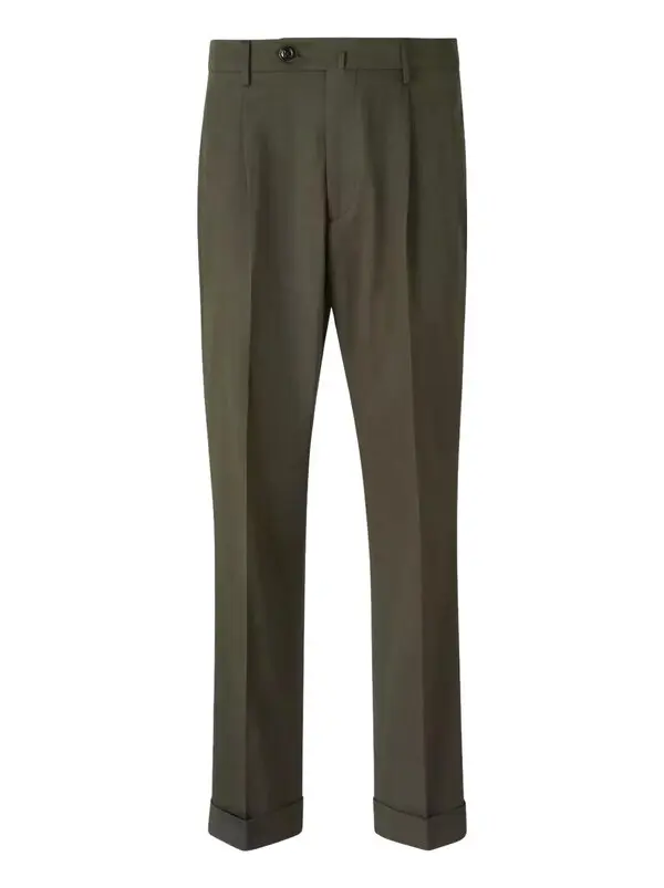 BERWICH Tapered Tailored Trousers - Green