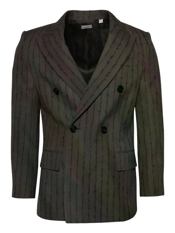 Burberry Double-breasted Blazer - Brown