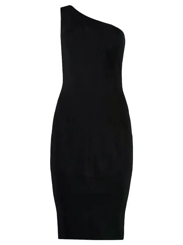 YVES SALOMON Knitted Midi Dress - Black