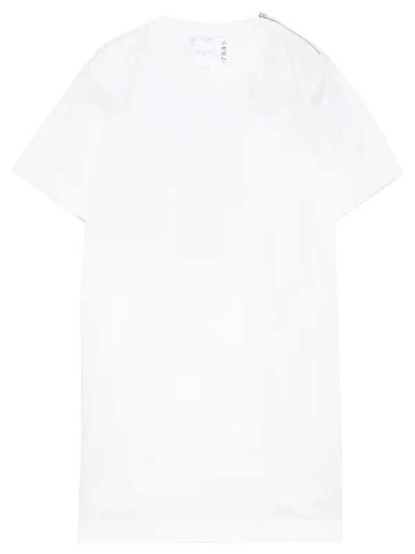 Sacai Poplin Mini Dress - White