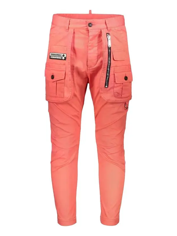 Dsquared2 Cotton Cargo Trousers - Pink