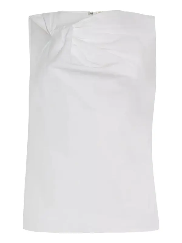 Adam Lippes Feyda Poplin Top - White