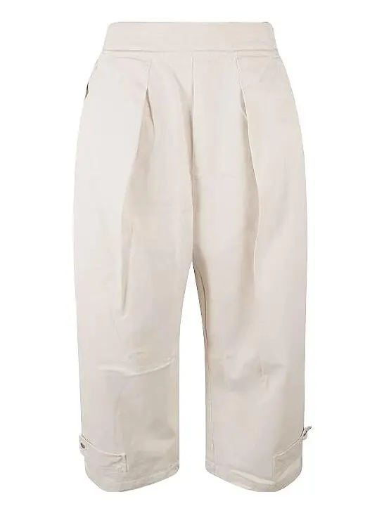 MORDECAI Cropped Trousers - Alabastro