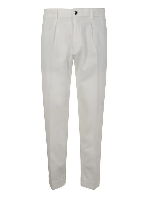 Incotex Tapered Fit Trousers - White