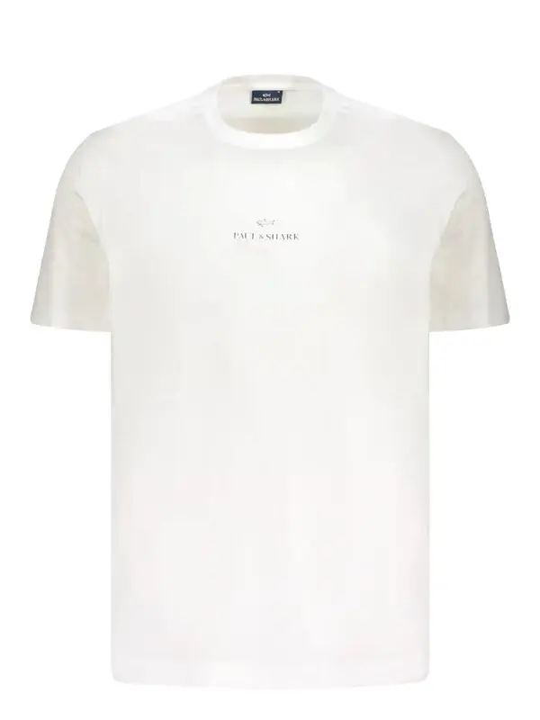 Paul & Shark Logo-print Crew-neck T-shirt - White