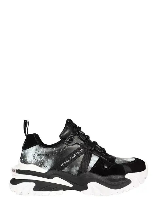 Versace Panelled Sneakers - Black