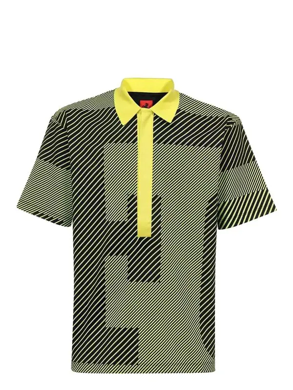 FERRARI Cotton Polo Shirt - Yellow