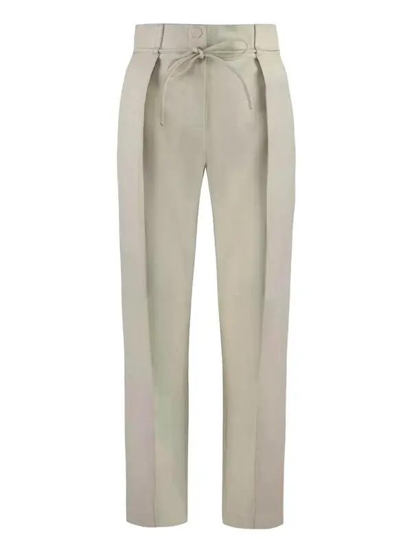 YVES SALOMON Leather Trousers - Neutrals
