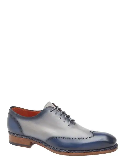 Mezlan Almagro Brogue Oxford - Navy/ Pearl Grey