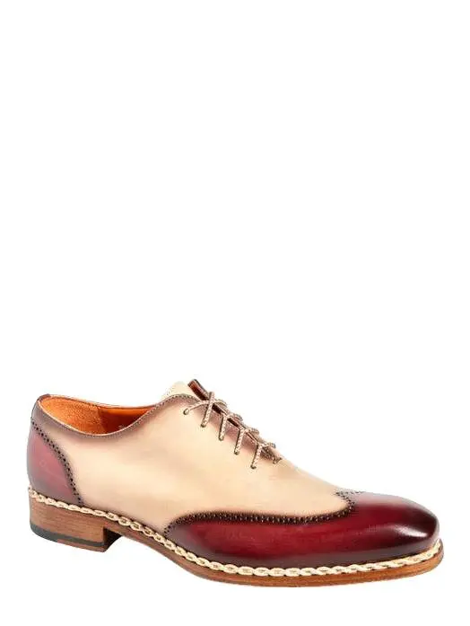 Mezlan Almagro Brogue Oxford - Red/ Bone