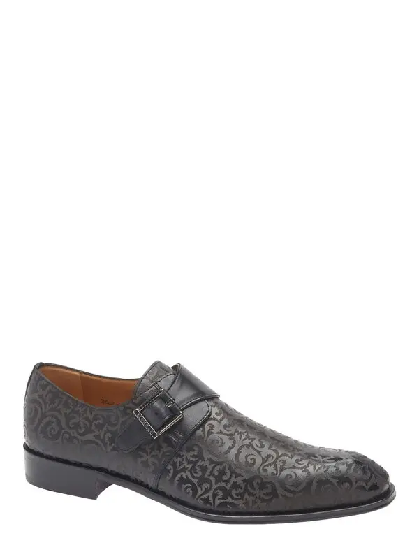 Mezlan Soria Monk Strap Loafer - Black