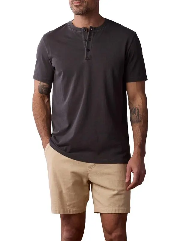 THE NORMAL BRAND Henley T-shirt - Shadow