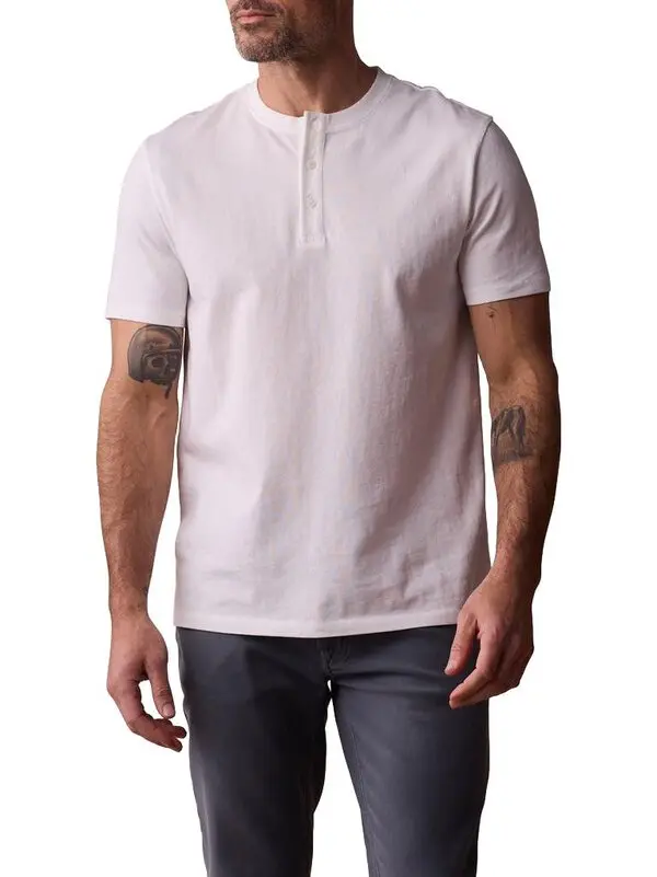 THE NORMAL BRAND Henley T-shirt - White