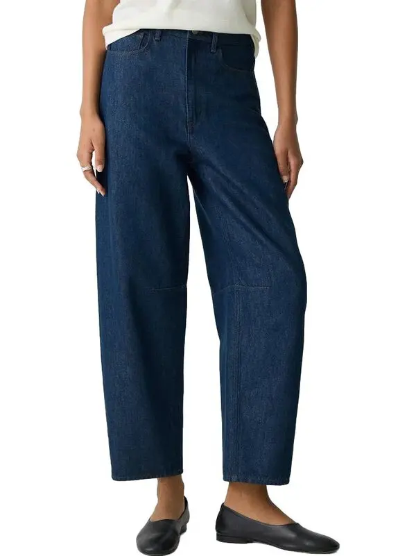 Theory Barrel Leg Jeans - Indigo