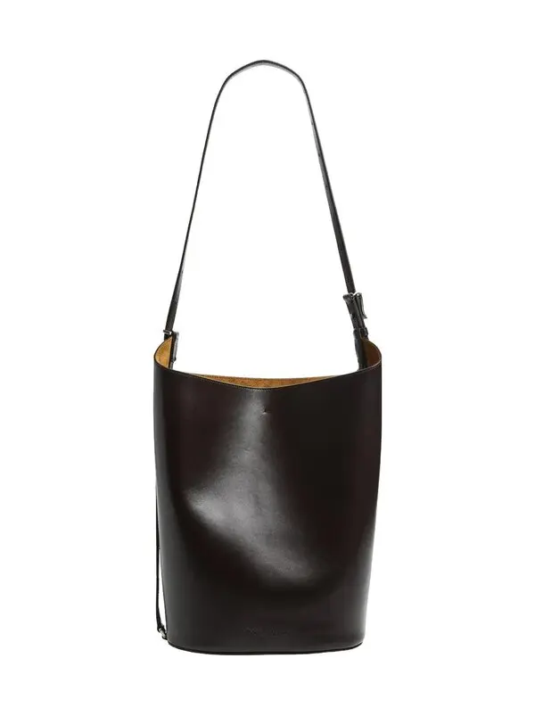 Proenza Schouler Brant Leather Bucket Bag - Chocolate