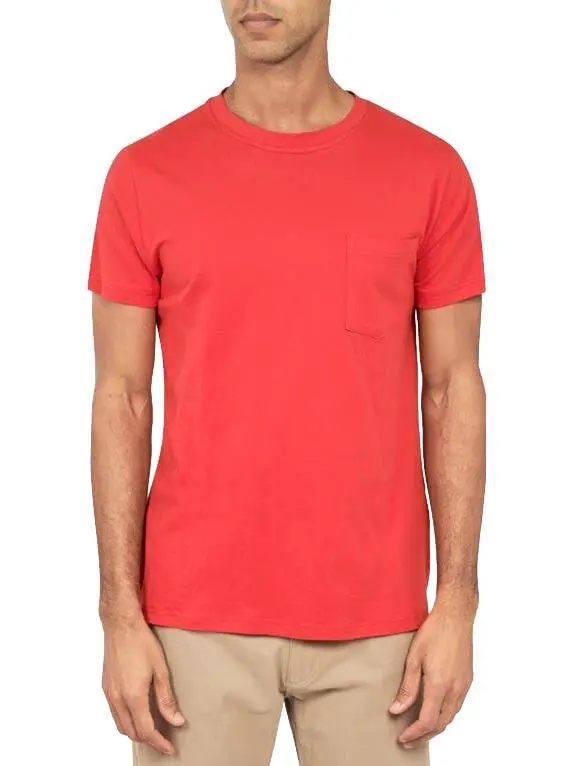 CON.STRUCT Slim Fit Solid Crew T-shirt - Red