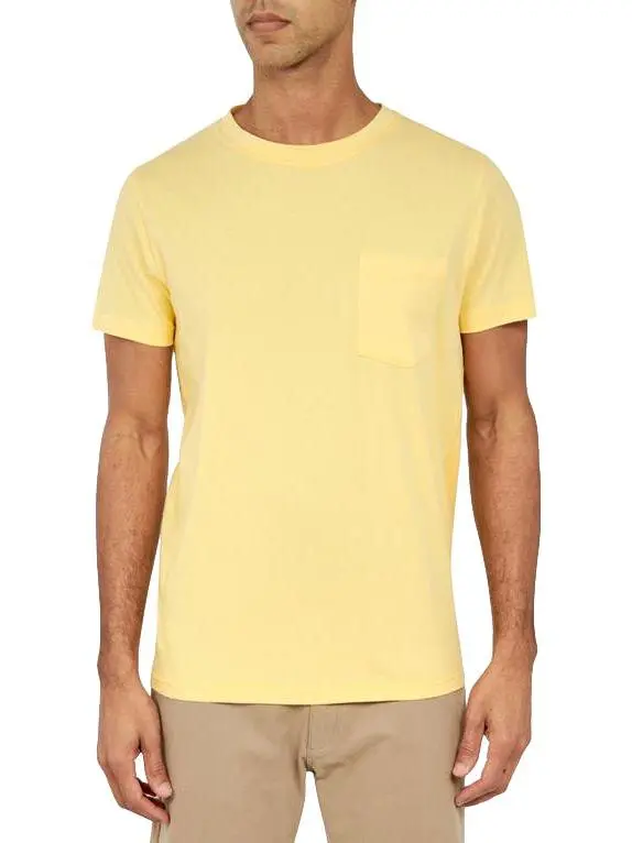 CON.STRUCT Slim Fit Solid Crew T-shirt - Yellow