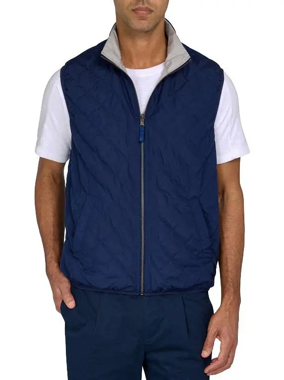 CON.STRUCT Solid Reversible Vest - Navy