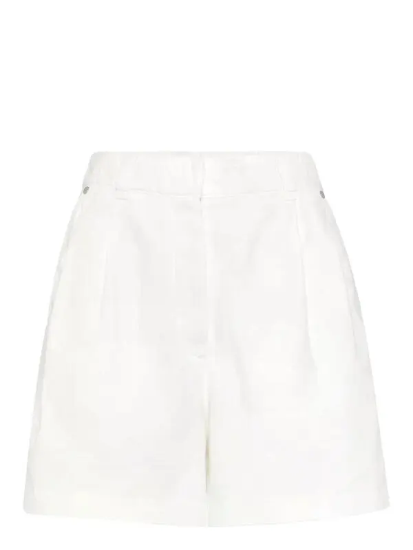 Brunello Cucinelli Cotton-linen Shorts - White