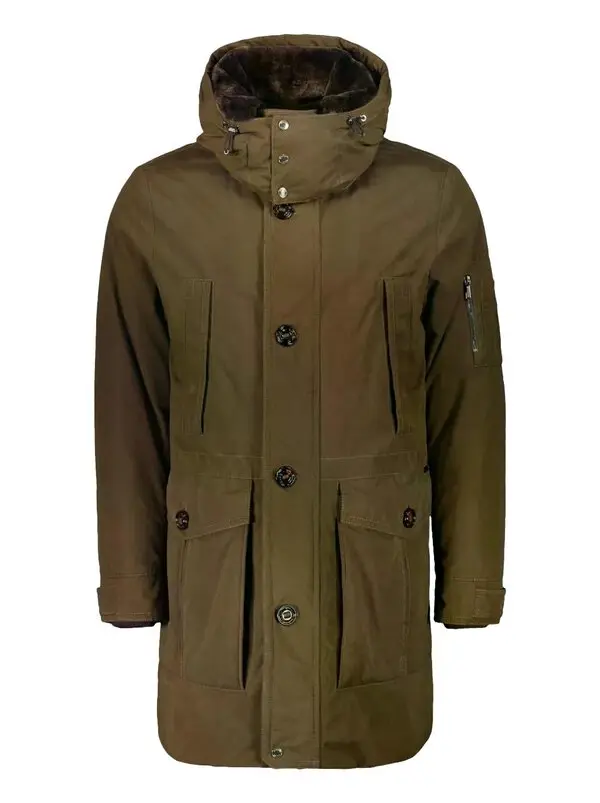 MOORER Ted-s1 Hooded Parka Coat - Green