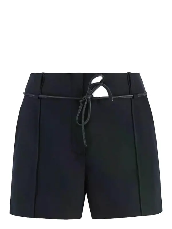YVES SALOMON High-waist Shorts - Blue