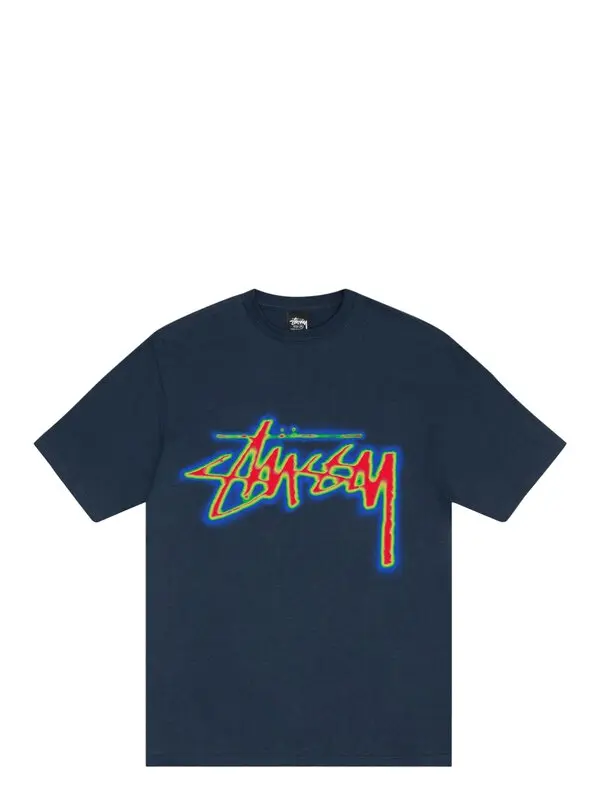 StÜssy Thermal Stock Tee 'navy - Blue