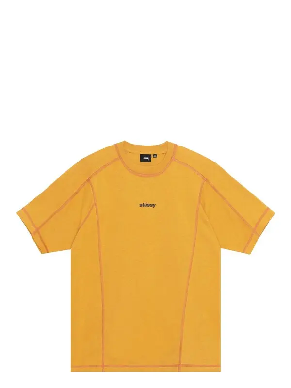 StÜssy Wave Short-sleeve Crew 'mustard - Orange