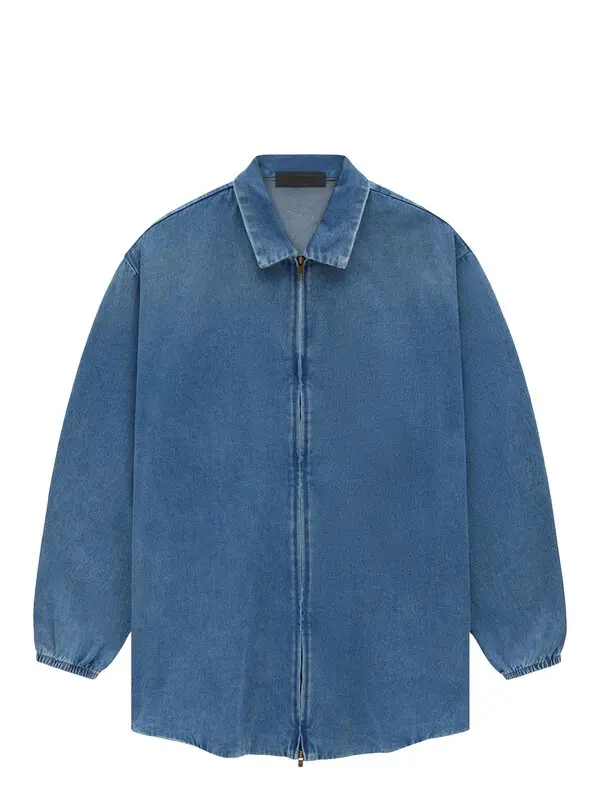 Fear Of God Denim Overshirt 'medium Wash - Blue