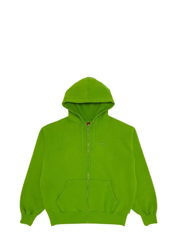 Supreme Overdyed Small Box Zip Up Hoodie - Green