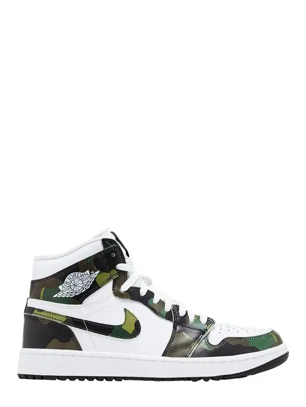 JORDAN 1 High Golf 'camo' Sneakers - Green