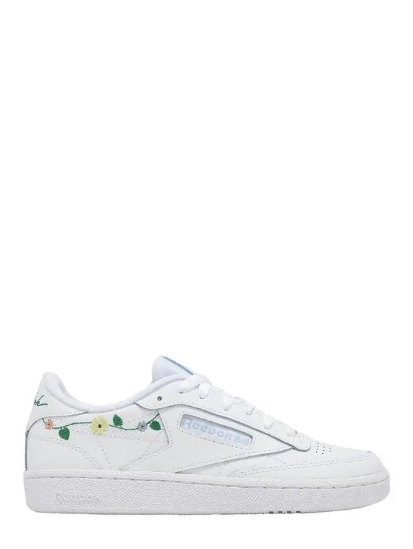 REEBOK Club C 85 Embroidered Floral - White