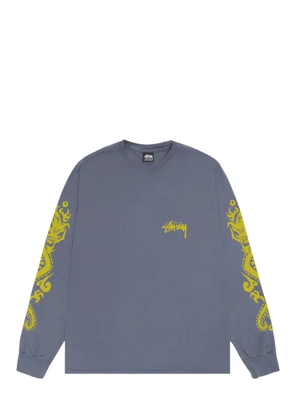StÜssy Dragons Long-sleeve Tee - Blue
