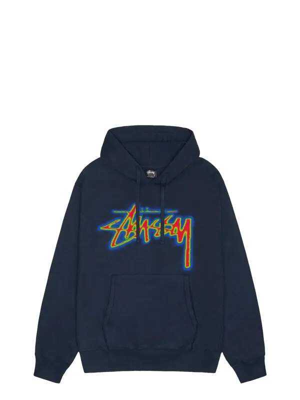 StÜssy Thermal Stock Hoodie - Blue