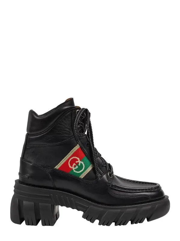 Gucci Interlocking G Ankle Boots - Black