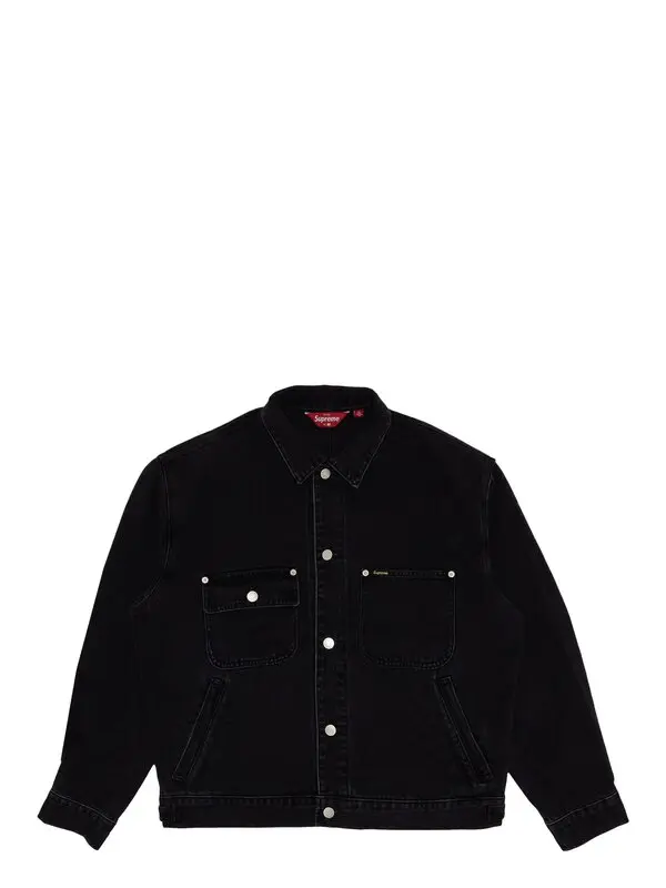 Supreme Denim Chore Trucker Jacket - Black