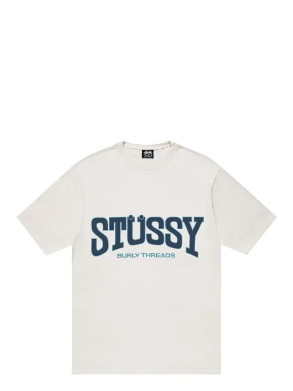 StÜssy Burly Threads Pigment Dyed Tee 'natural - Cream