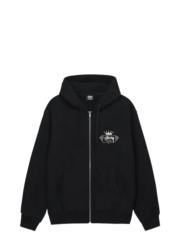 StÜssy Built To Last Zip Hoodie - Black