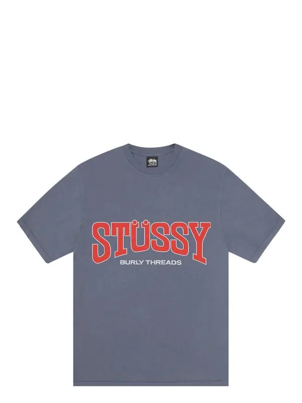 StÜssy Burly Threads Tee 'indigo - Blue