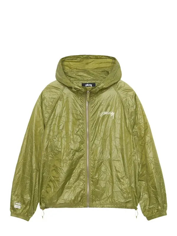 StÜssy Beach Wrinkled Shell Jacket - Green