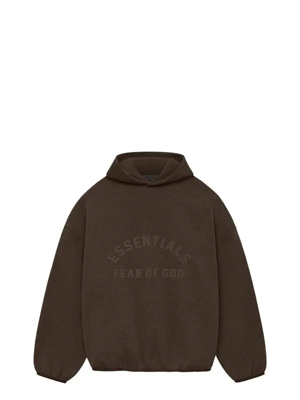 Fear Of God Nylon Fleece Hoodie 'heather Wood/wood - Grey