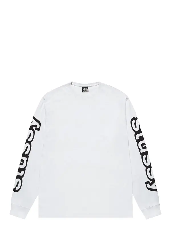 StÜssy Sideways Long-sleeve Tee - White