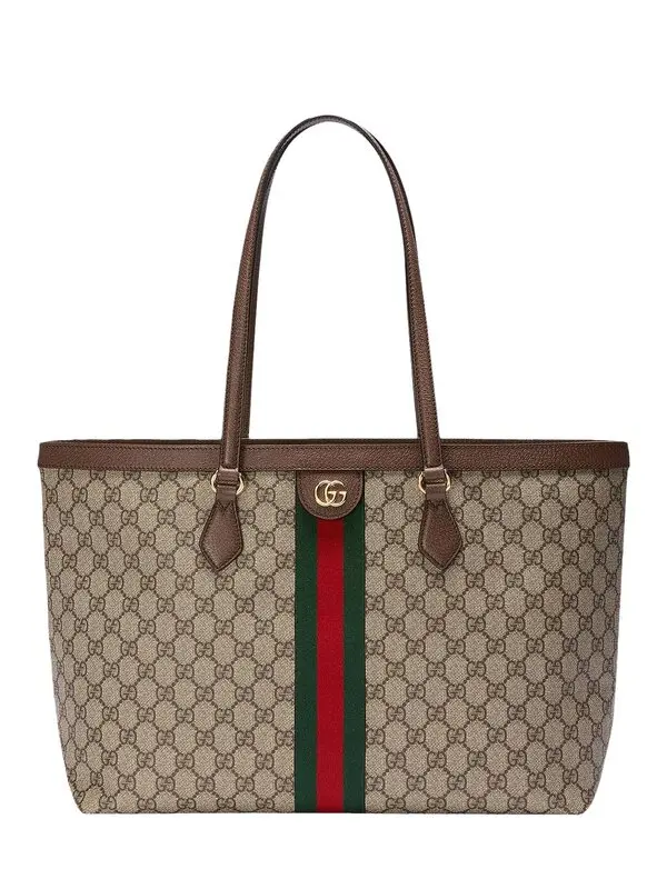 Gucci Ophidia Gg Medium Tote - Tan
