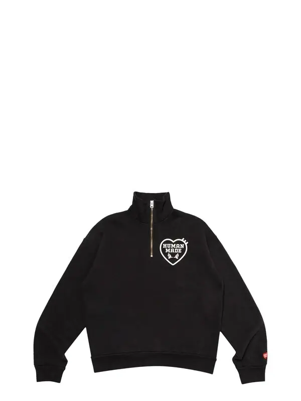 HUMAN MADE Military Half-zip Sweatshirt - Black