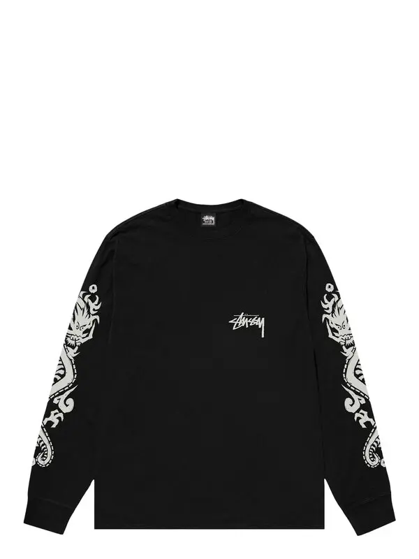 StÜssy Dragons Long-sleeve Tee - Black
