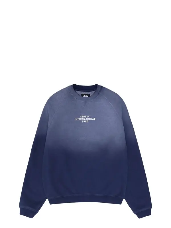 StÜssy Raglan Sleeve Crew - Blue