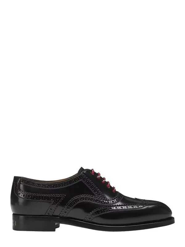 Gucci Cordovan Lux Lace Up - Black