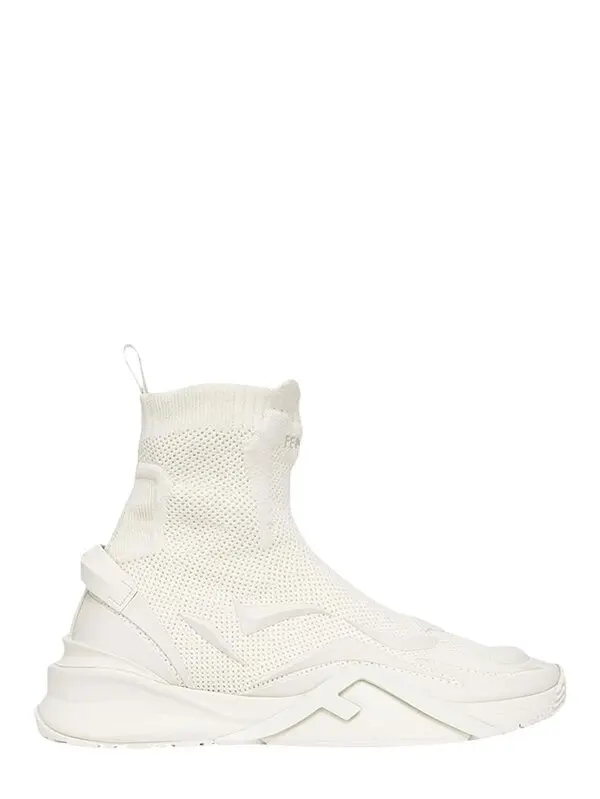 Fendi Flow High Sneakers - White