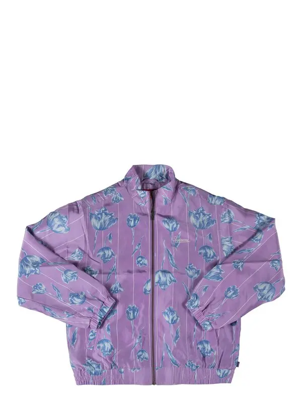 Supreme Floral Silk Track Jacket - Purple