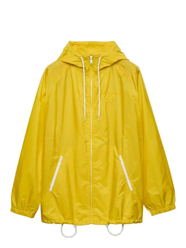 Prada Lightweight Re-nylon Rain Jacket - Citron Yellow